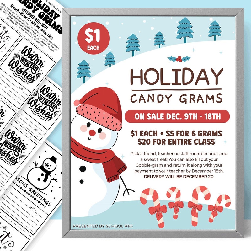 Holiday Candy Gram - Etsy