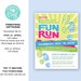 Fun Run Flyer Template • Kids Run • Template | Editable Template ...