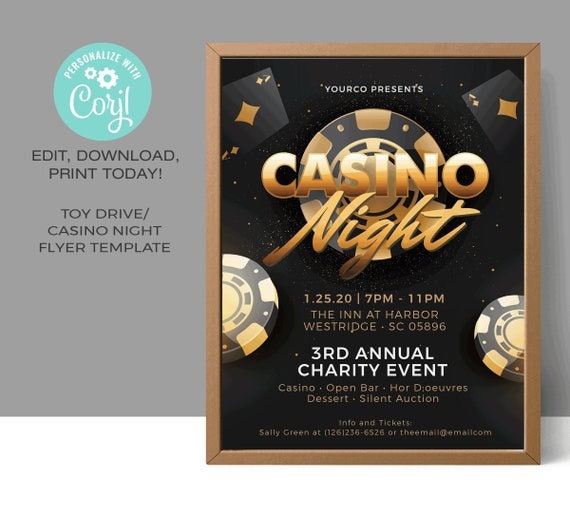 Casino Night Flyer Template