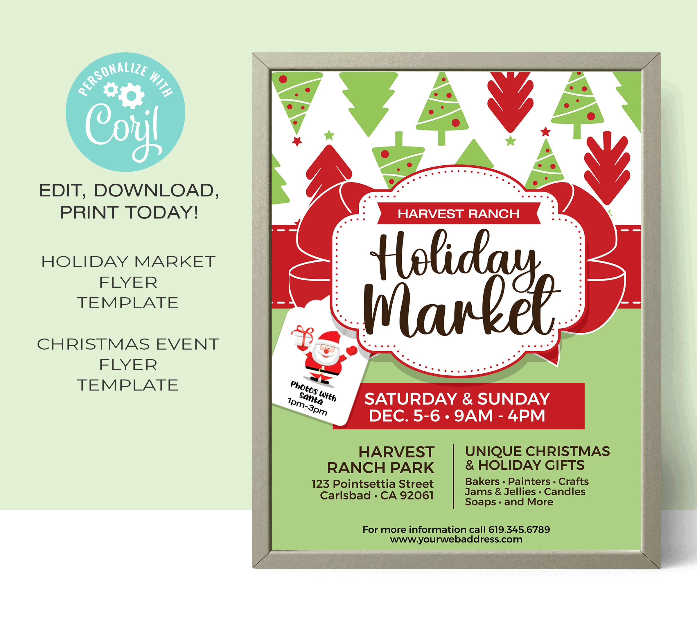 Holiday Party Poster Template