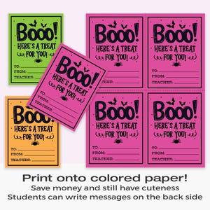 Boo Grams, Editable Halloween Candy Grams, Printable Boo Grams for ASB ...