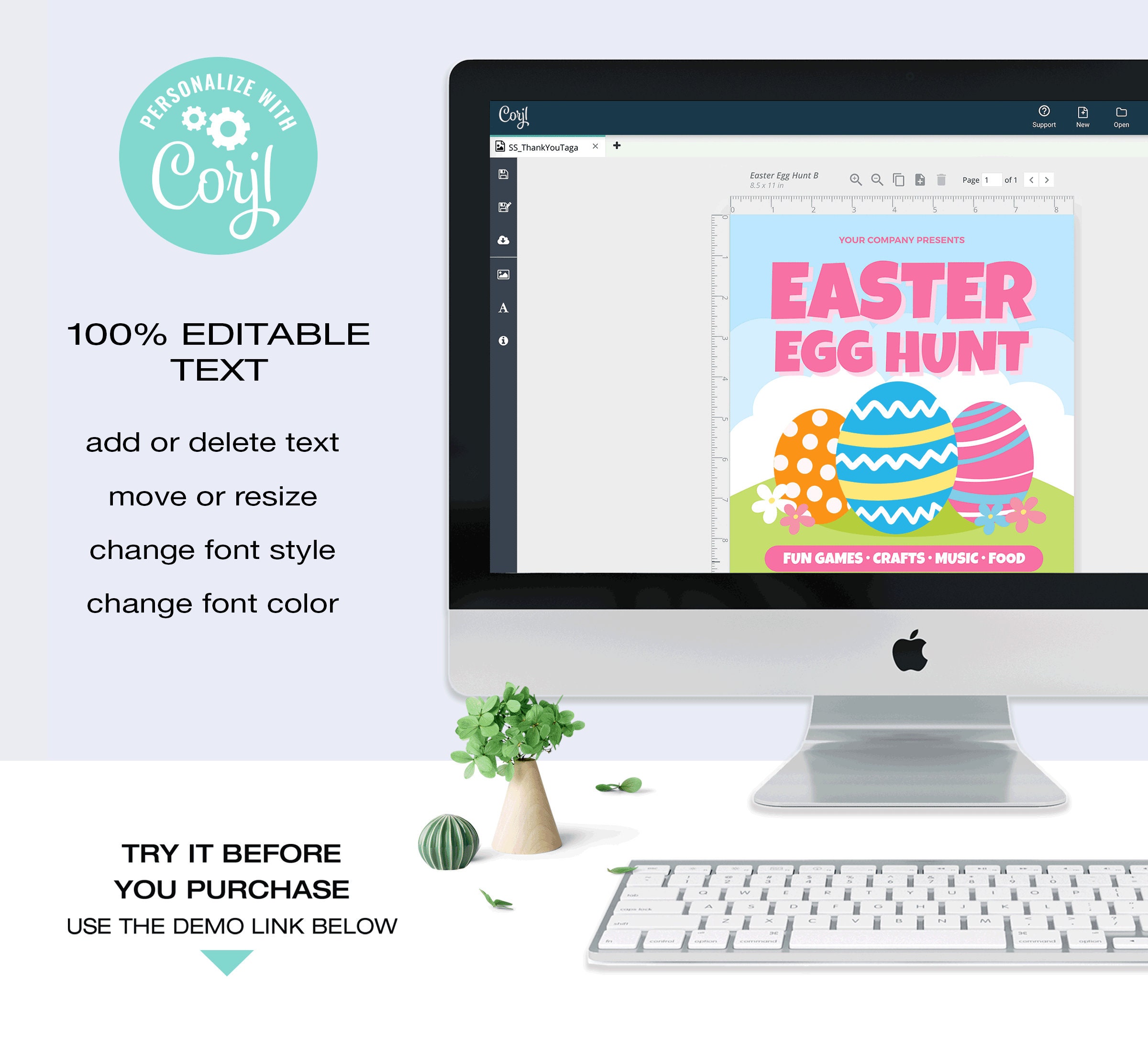Easter Egg Hunt Flyer Template EDITABLE| Egg Hunt Flyer | Easter Flyer ...