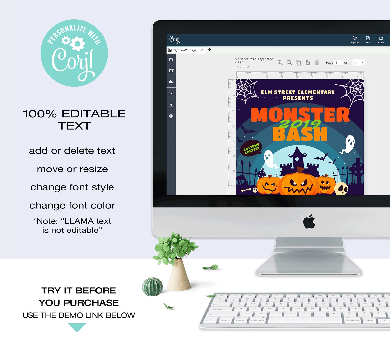 Monster Bash • halloween Party Flyer Template • Editable Monster Bash ...