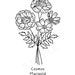 October Cosmos + Marigold Birth Flower Wall Art Poster Grandmother ...