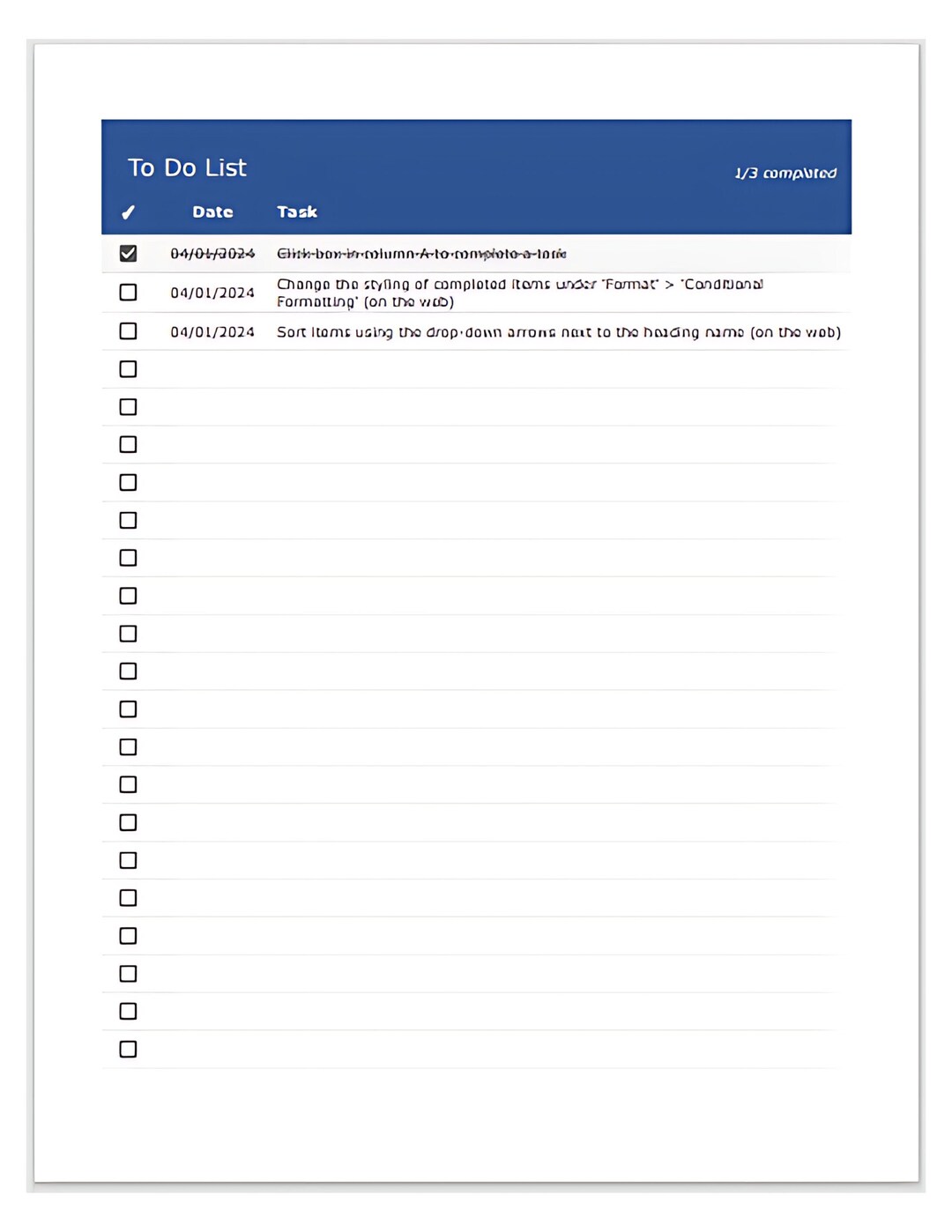 To Do List Printable Template Chore Tracking Excel Spreadsheet Daily ...