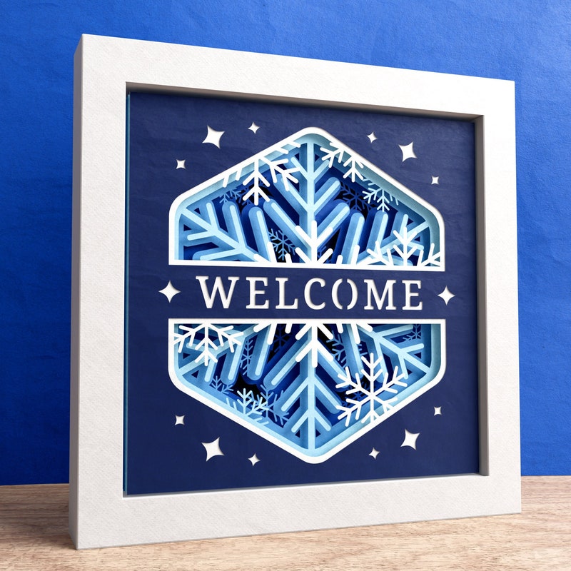 Snowflake Shadow Box - Etsy