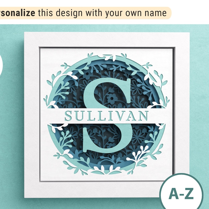 Initial Boxes Paper Svg - Etsy