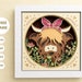 3D Highland Cow Shadow Box, Farm Shadow Box SVG, Layered Papercut ...