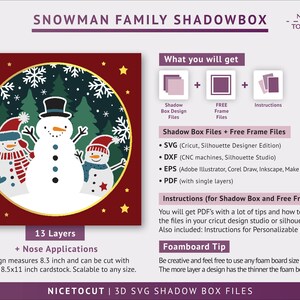 3D Christmas Shadow Box Bundle, Santa Shadow Box SVG, Christmas Layered ...