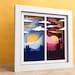 3D Desert Day & Night Shadow Box, Sunset and Sunrise Shadow Box SVG, 3D ...