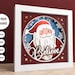 3D Christmas Shadow Box Bundle, Santa Shadow Box SVG, Christmas Layered ...