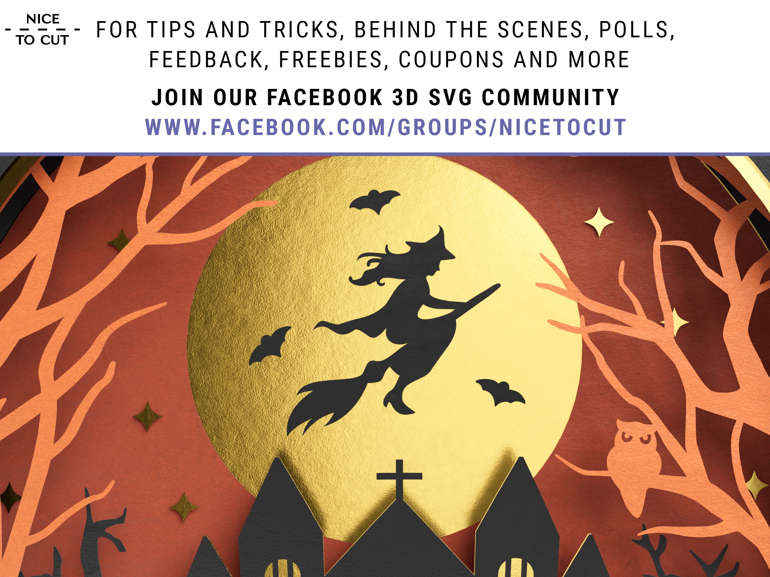 3D Hocus Pocus Witch Shadow Box Halloween 3D SVG Witch - Etsy UK
