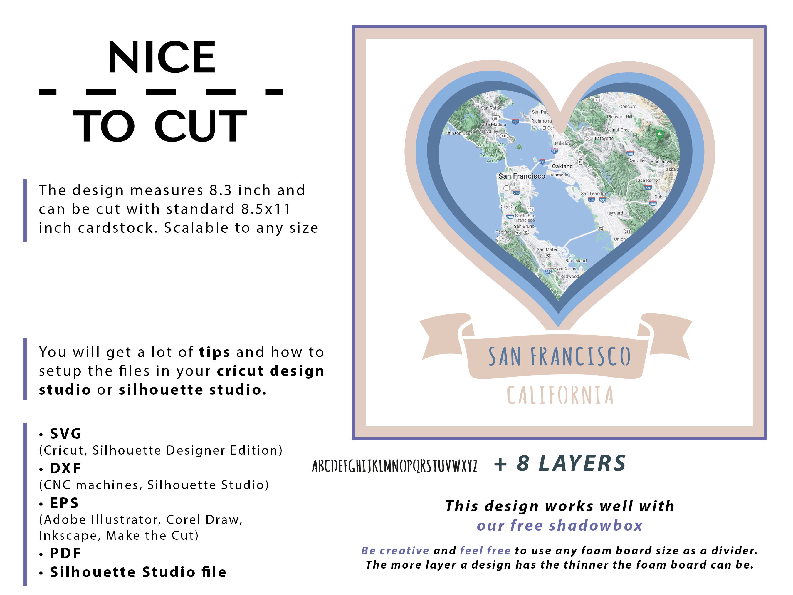 3D Custom Map Shadow Box City Map 3D SVG Personalized Map - Etsy