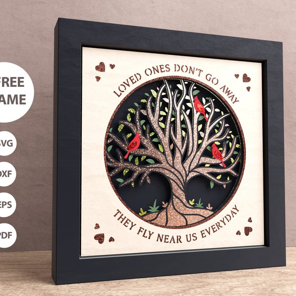 Cardinal Shadow Box - Etsy