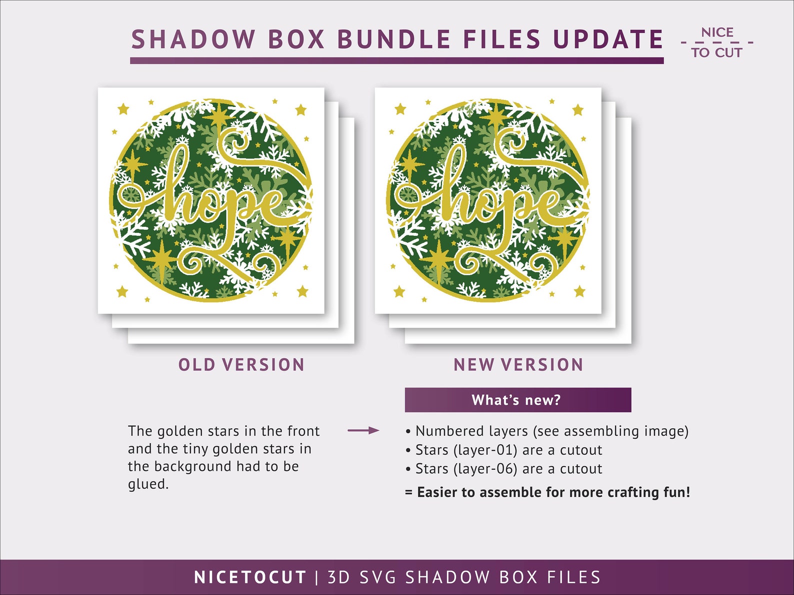 3D Shadow Box Bundle Christmas Svg Set Merry Christmas 3D - Etsy