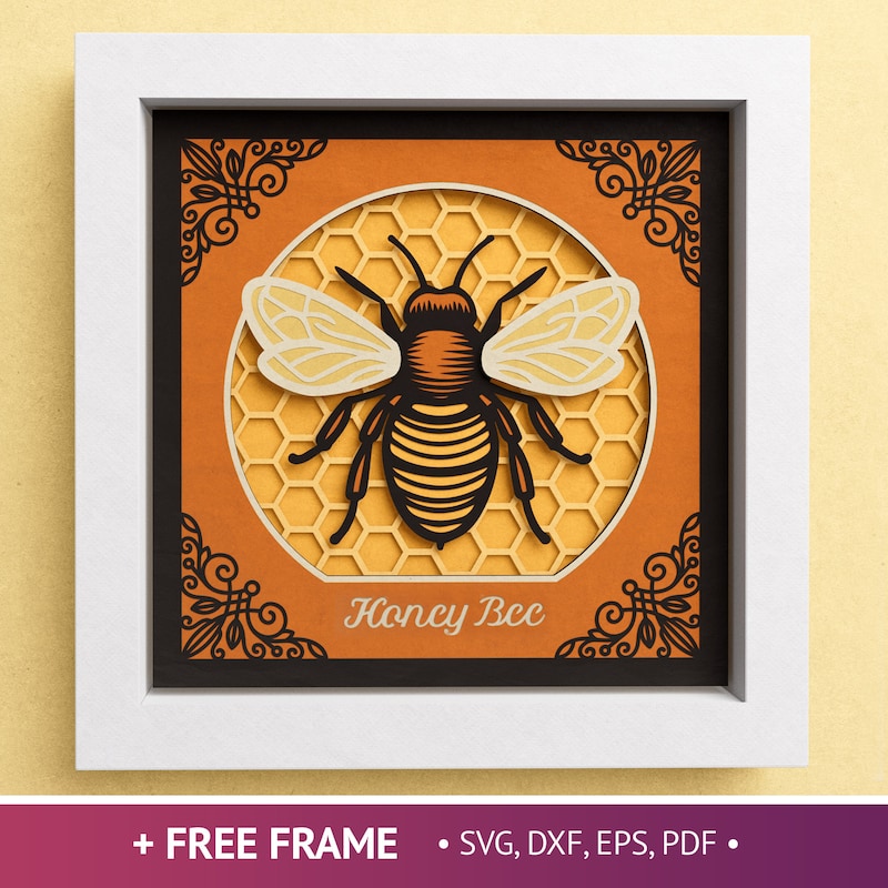 Bee Shadow Box - Etsy