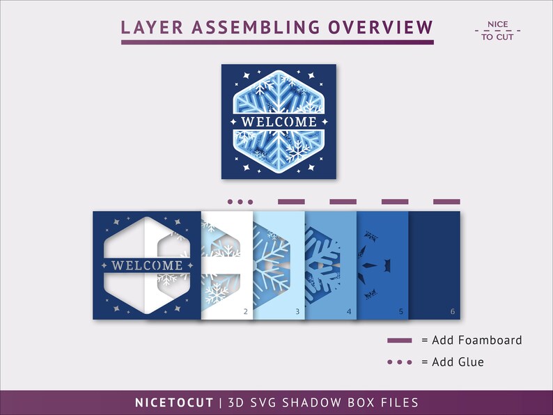 3D Snowflake Welcome Shadow Box Floral Svg 3D Mandala - Etsy