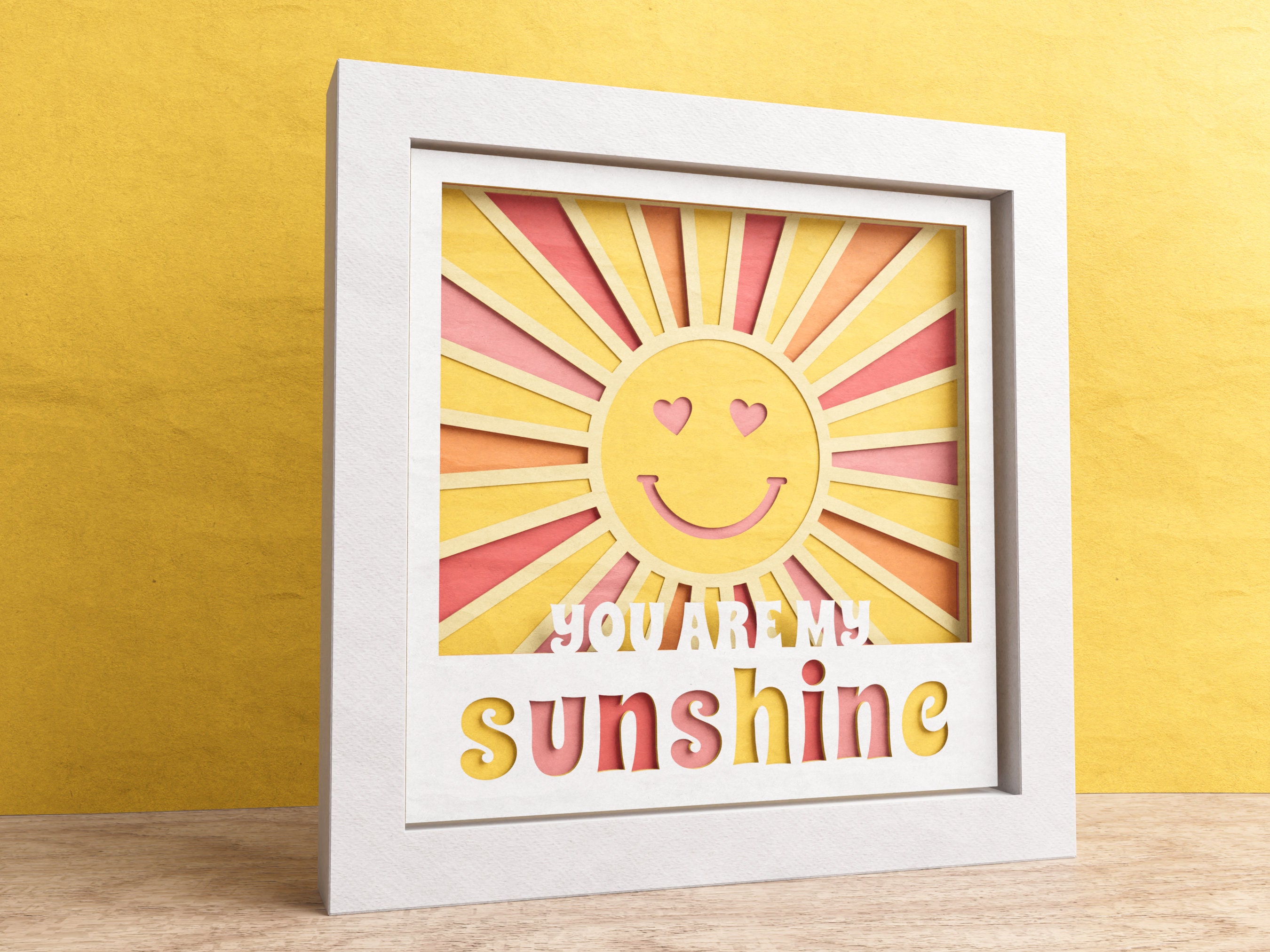3D You Are My Sunshine Shadow Box Nursery Decor - Etsy