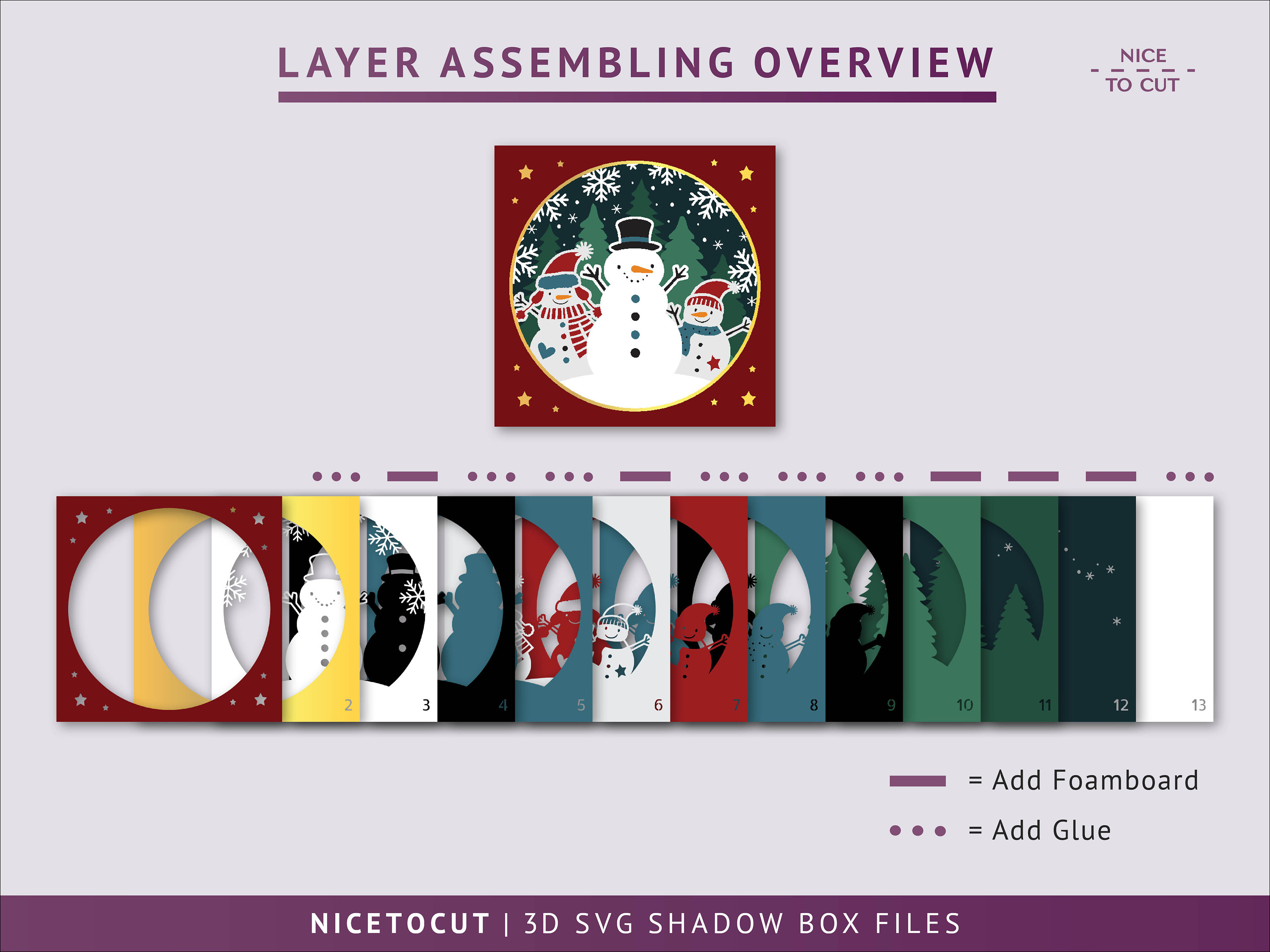 3D Christmas Shadow Box Bundle Santa Shadow Box SVG - Etsy