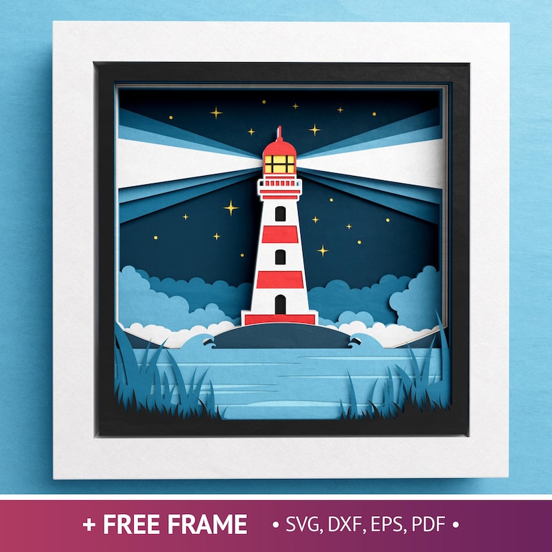 Lighthouse Box Pattern - Etsy UK