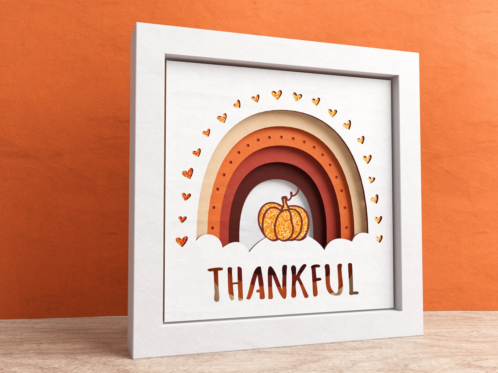 3D Thanksgiving Shadow Box Bundle Turkey Floral Svg 3D - Etsy