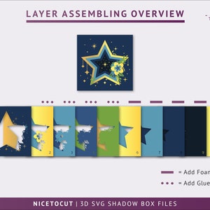 3D Star Shadow Box, Floral Svg, 3D Mandala, Flower Shadow Box, 3D ...