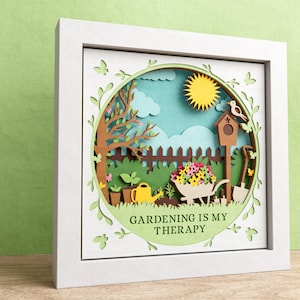 3D Gardening Shadow Box, Home Shadow Box, Customizable Plant Design ...