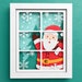 3D Santa Shadow Box, 8 X 10 Christmas Shadow Box SVG, Christmas Layered ...