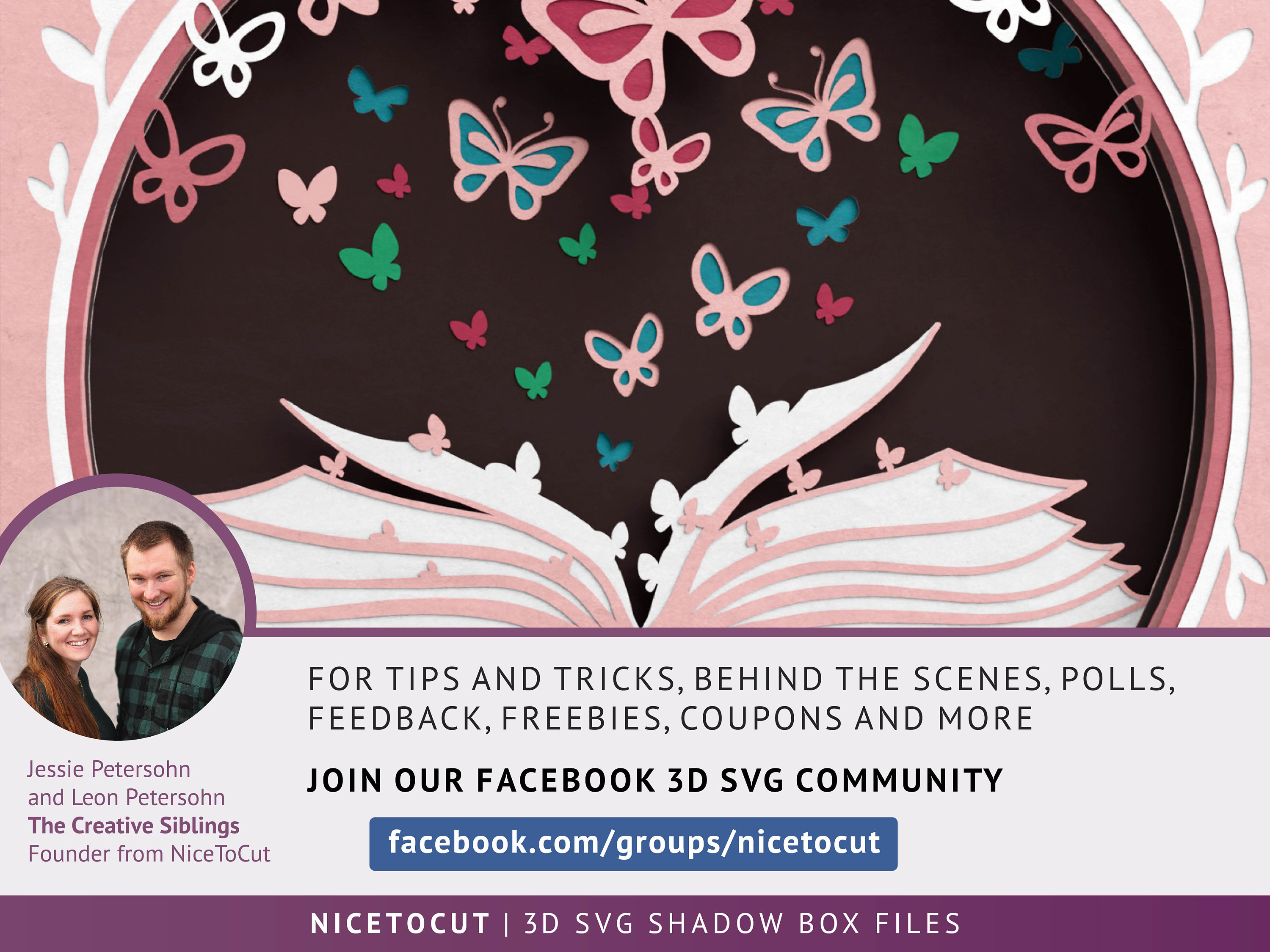 3D Book With Butterflies Shadow Box Floral Layered Paper Art - Etsy