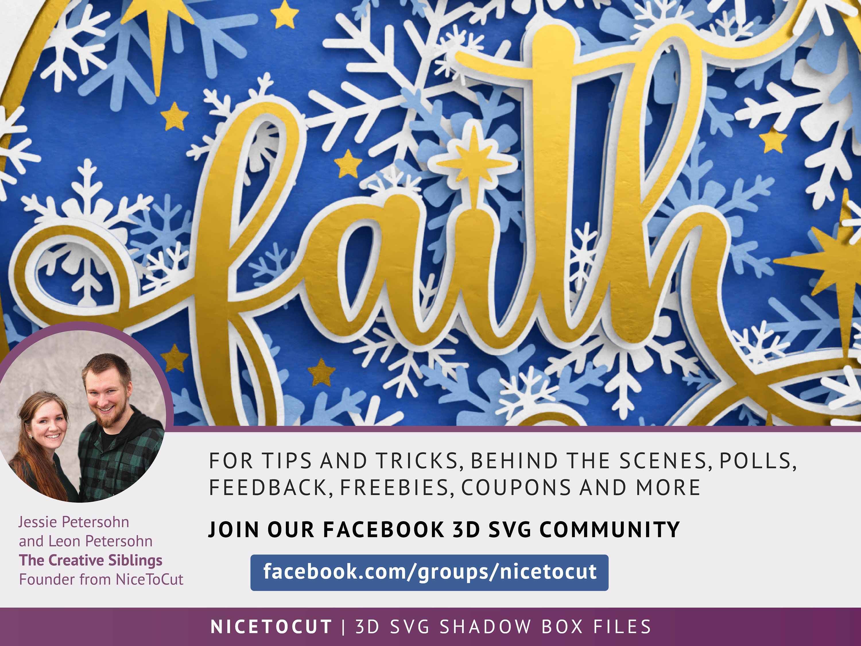 3D Faith Shadow Box Cut File Christmas Svg Files for Cricut - Etsy