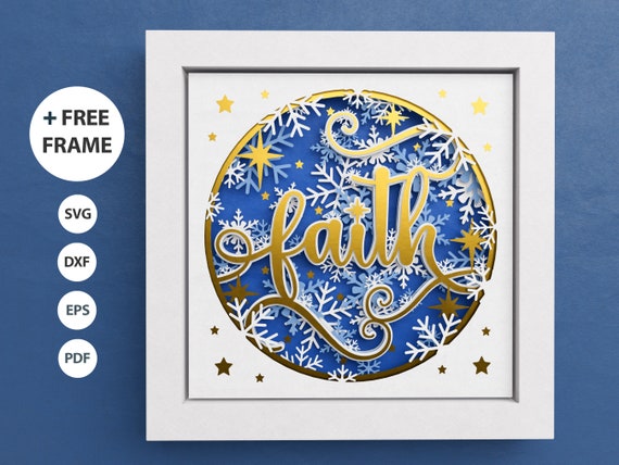 3D Faith Shadow Box Cut File Christmas Svg Files for Cricut - Etsy