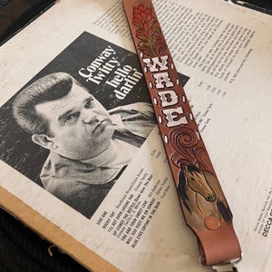 Western Tooled Leather Pacifier Clip - Etsy