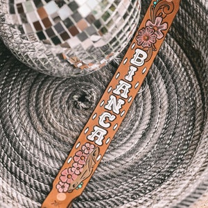 Western Tooled Leather Pacifier Clip - Etsy