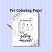 Wedding 2 Pet Coloring Page Our Humans Are Getting Married Custom Pet ...