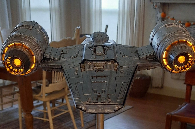 Star Wars Mandalorian Razor Crest Engine Pod LED Holders for the AMT ...