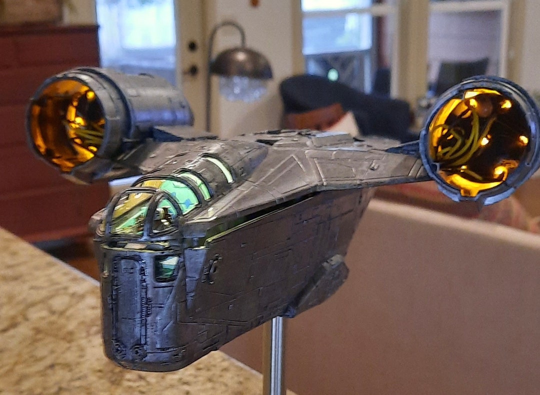 Star Wars Mandalorian Razor Crest Engine Pod LED Holders for the AMT ...