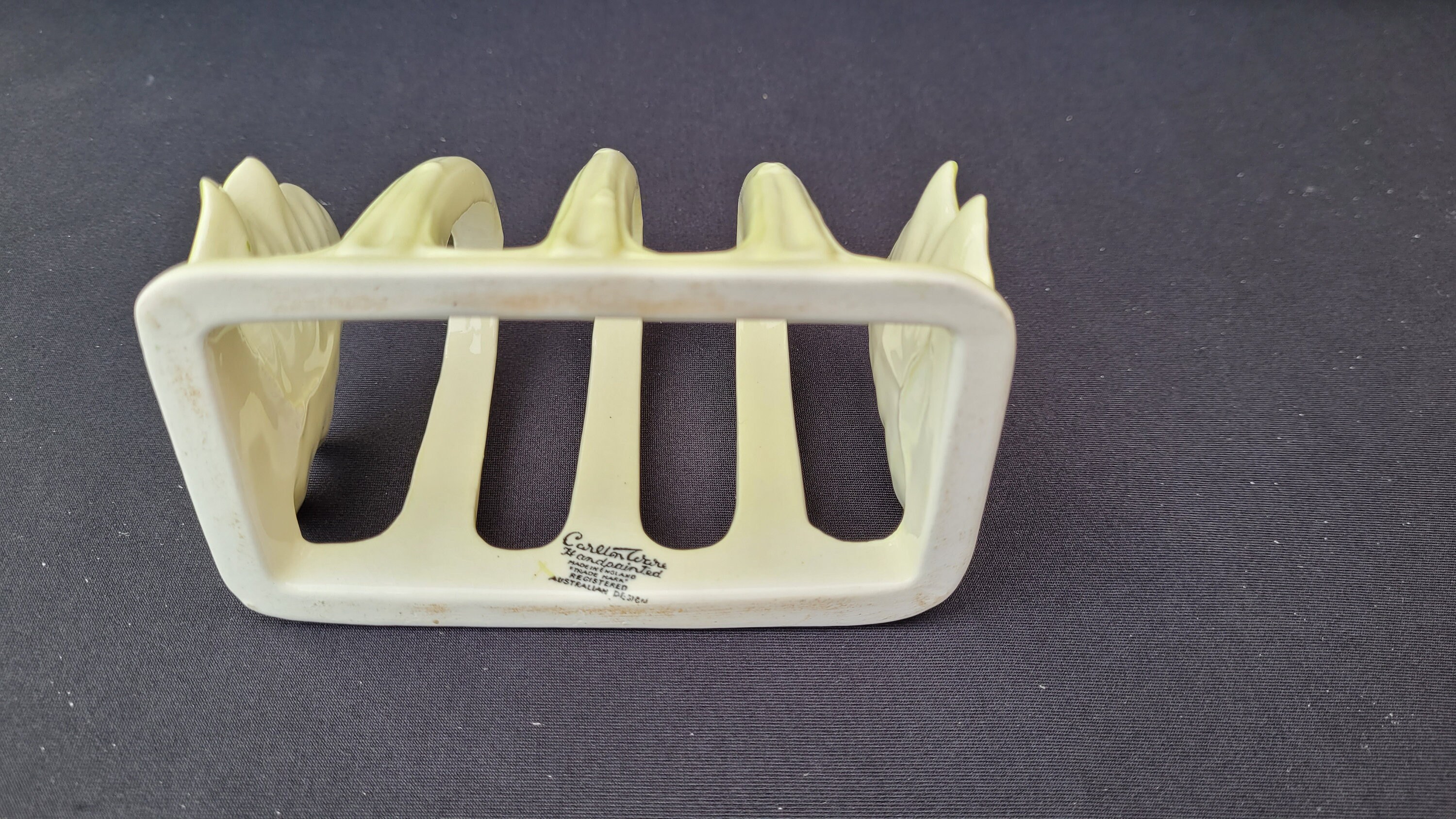 Carltonware A Lovely 4 Slice Toast Rack. Very Good Condition. Green ...