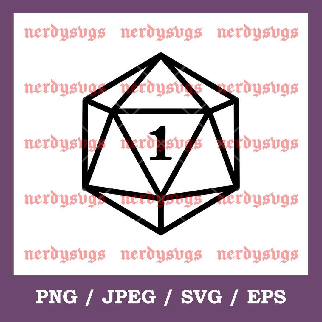 Critical Fail Dice Dungeons and Dragons SVG Cricut File - Etsy