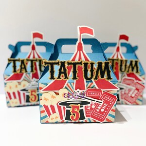 Carnival/circus Custom Gable Boxes - Etsy