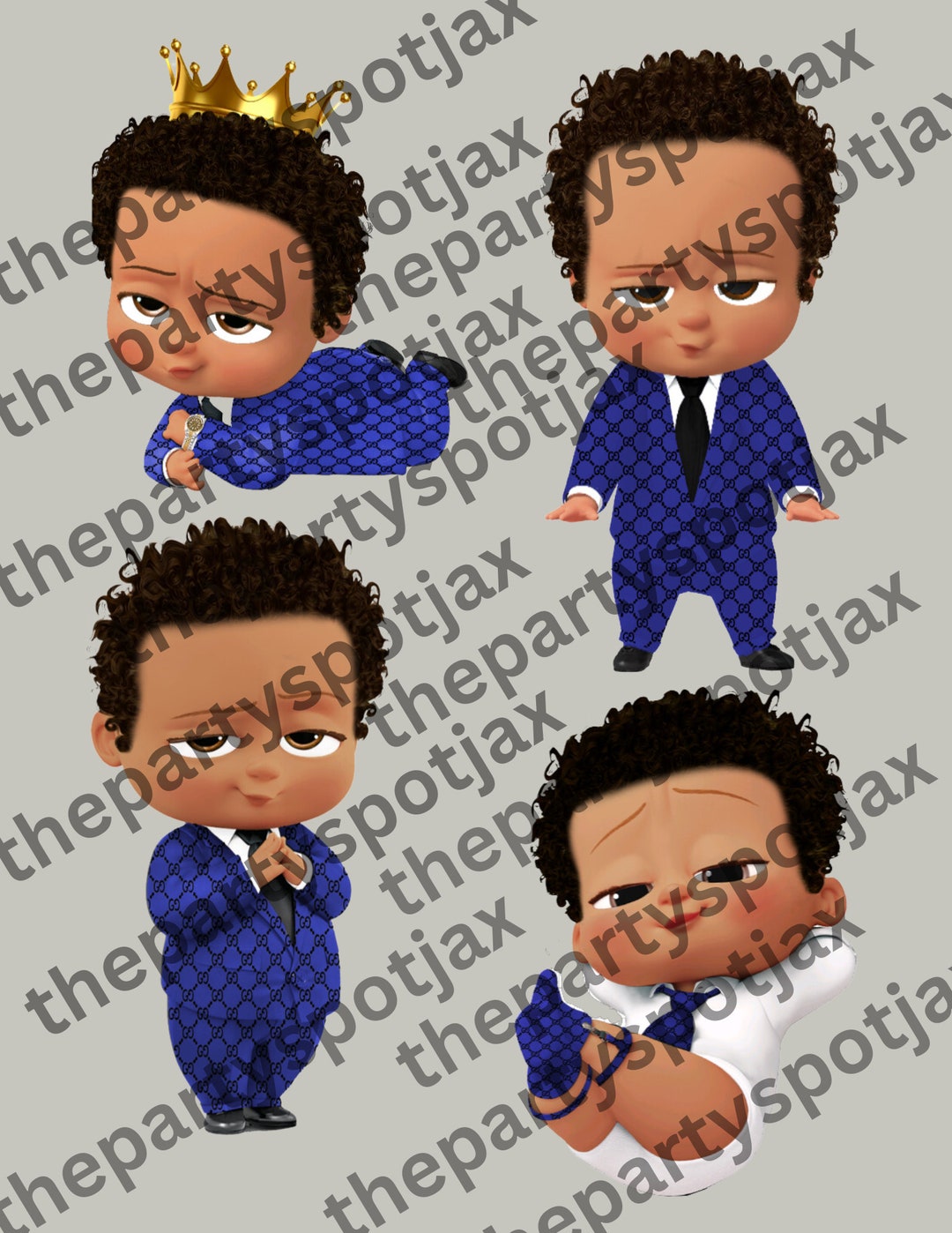 Custom Afro Boss Baby Boy Clipart Afro Baby Boss Shirt DIY Png Birthday ...