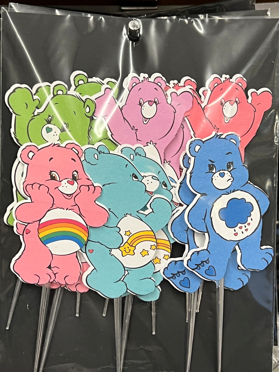 Care Bears Cupcake Toppers | Party Picks, Birthday Decor - Etsy