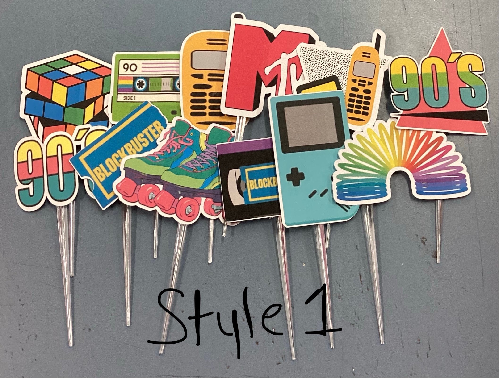 90s Cupcake Toppers, 90s Hip Hop Cupcake Toppers, 90s Hip Hop Party ...