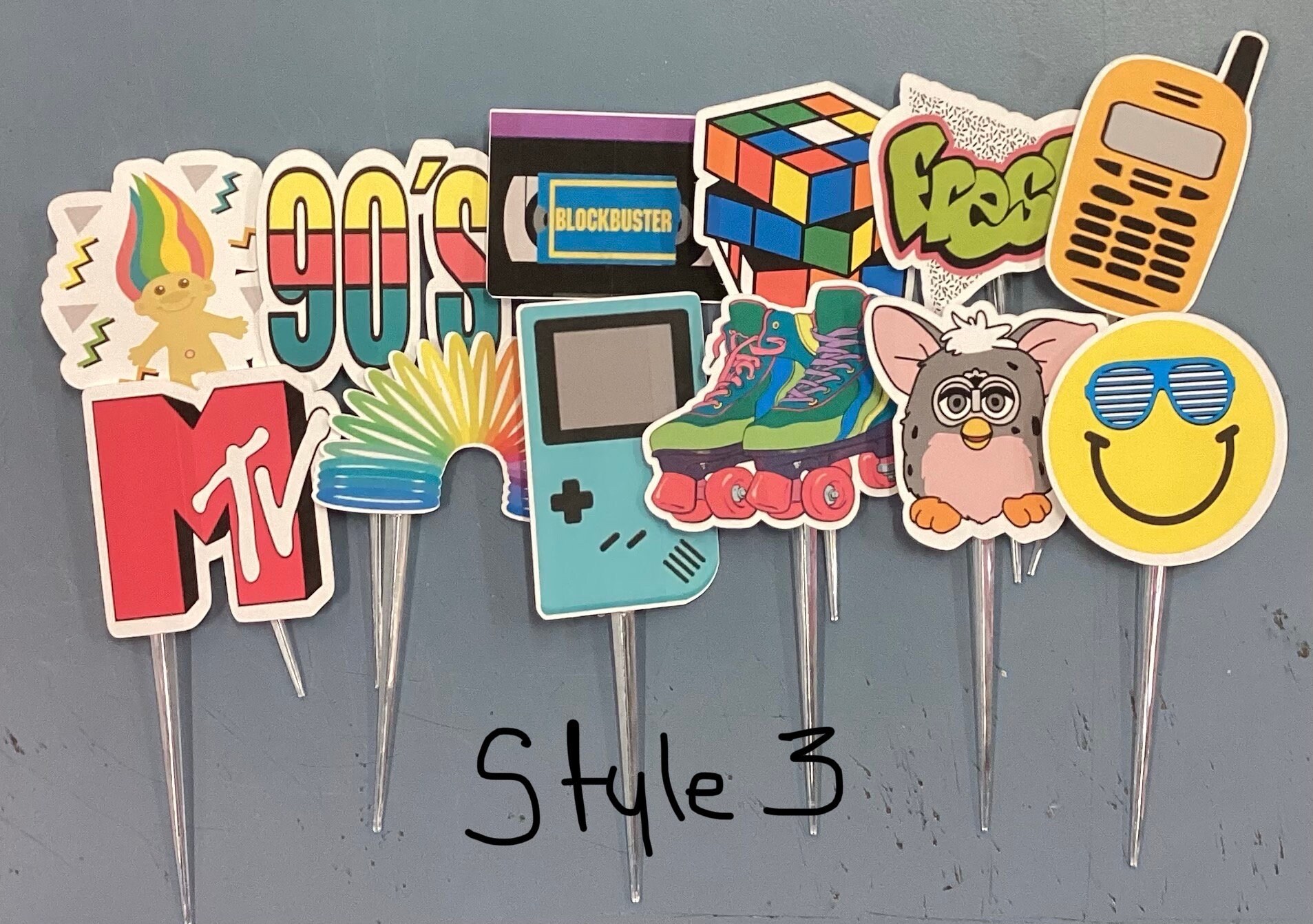 90s Cupcake Toppers, 90s Hip Hop Cupcake Toppers, 90s Hip Hop Party ...