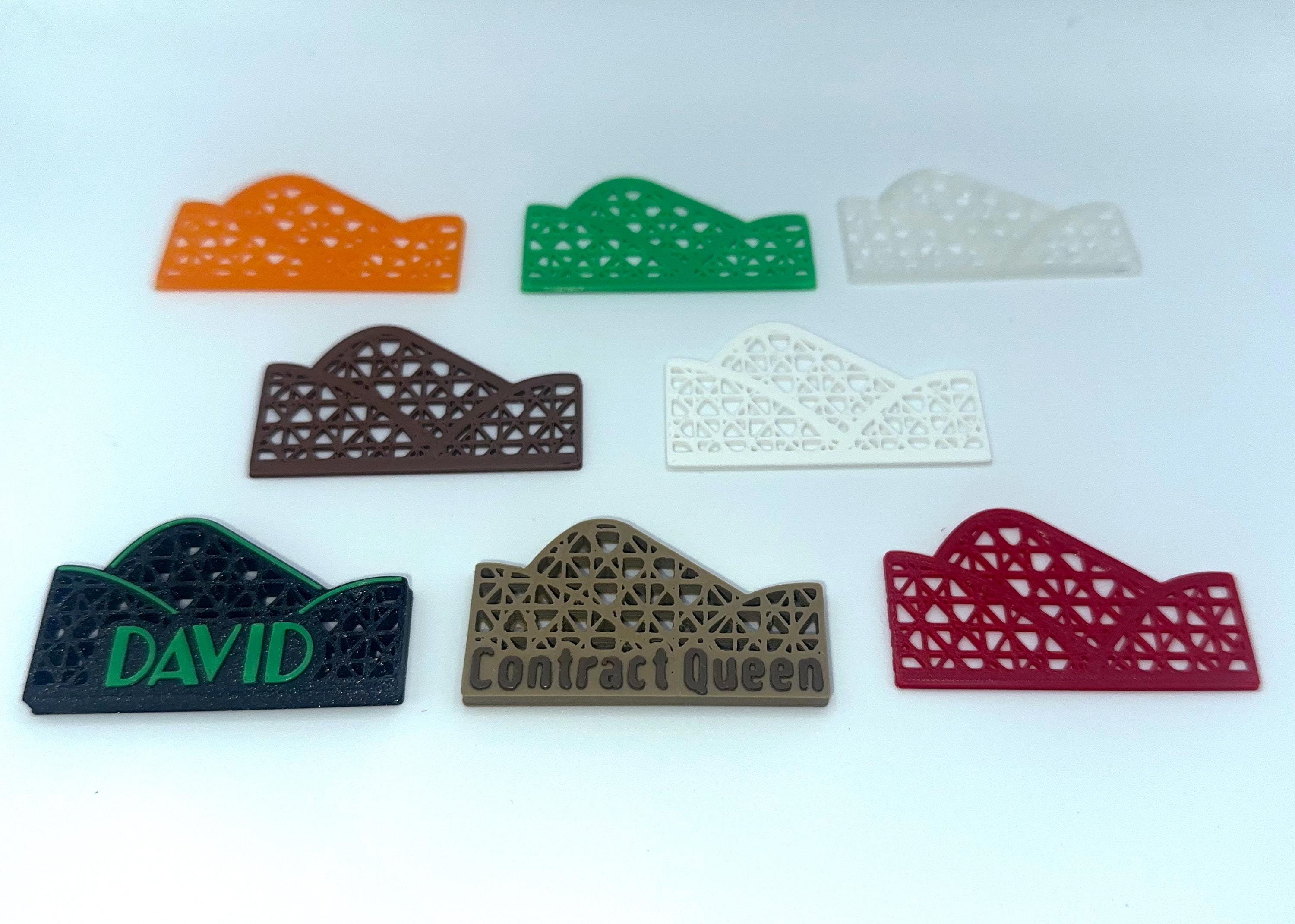 Personalized 3D Wooden Roller Coaster Name Plate - Desk Decor - Etsy
