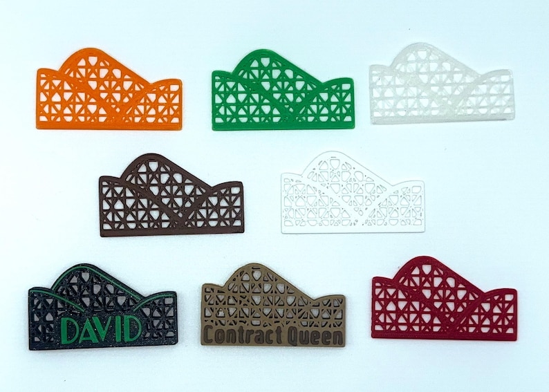 Personalized 3D Wooden Roller Coaster Name Plate - Desk Decor - Etsy