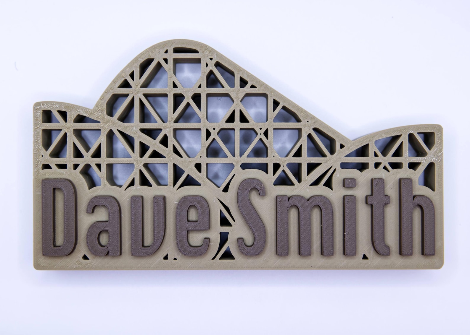 Personalized 3D Wooden Roller Coaster Name Plate - Desk Decor - Etsy