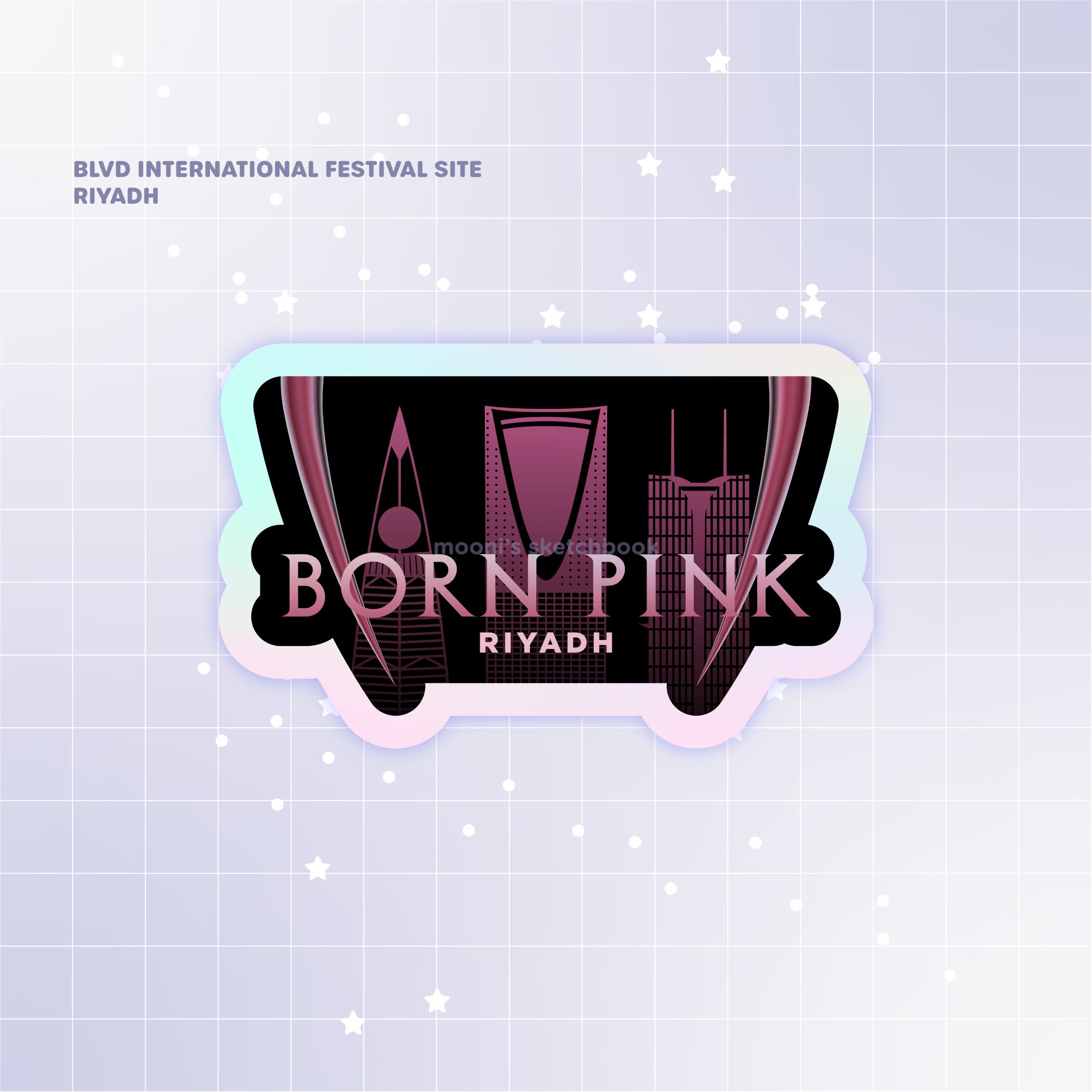 Autocollant Blackpink Born Pink World Tour Blinks Sticker