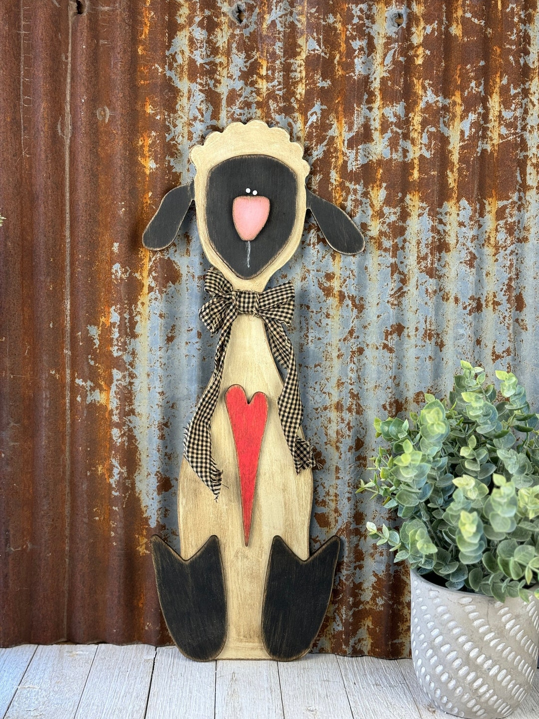 Primitive Sheep, Tall, Skinny Stand Alone, Scroll Saw PDF Digital ...