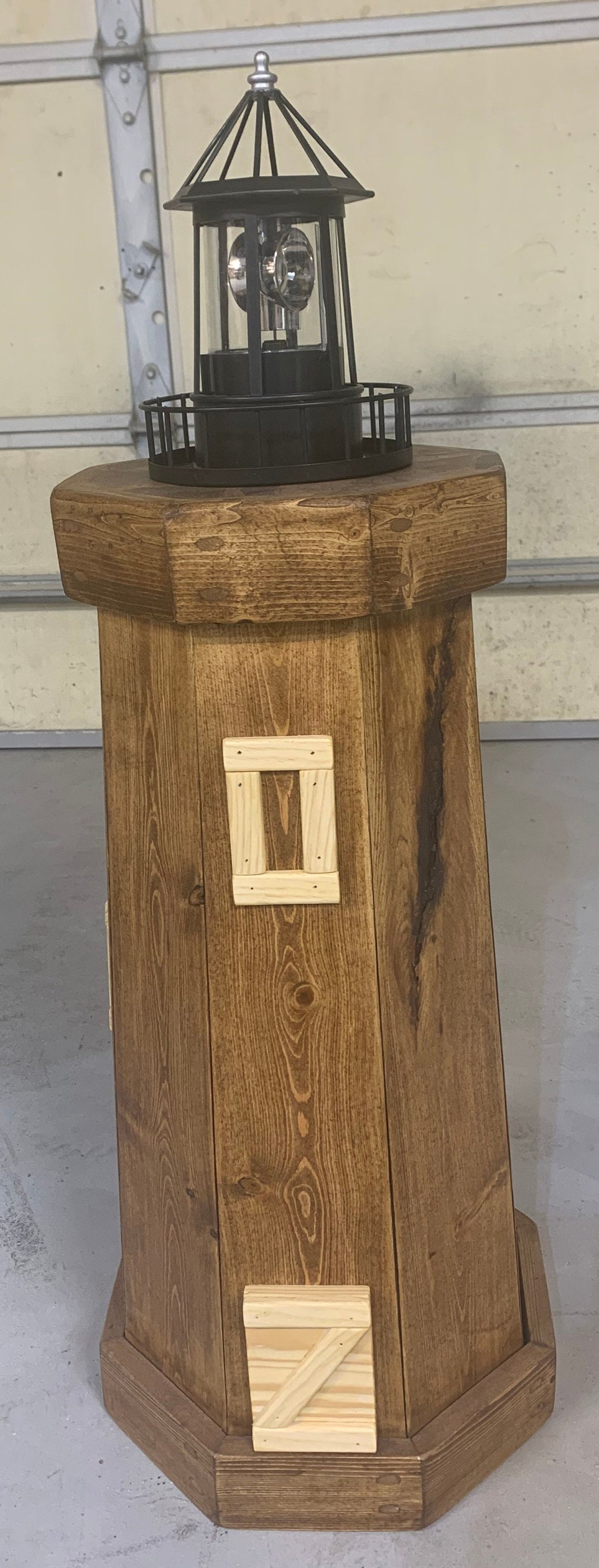 Handmade Lighthouse With Rotating Solar LED Light | Etsy