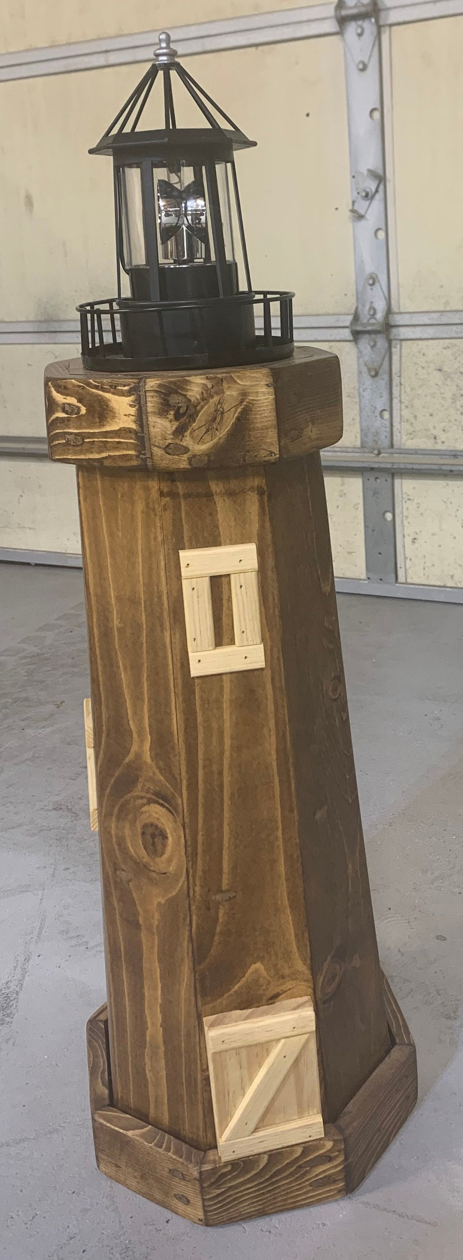 Handmade Lighthouse With Rotating Solar LED Light - Etsy